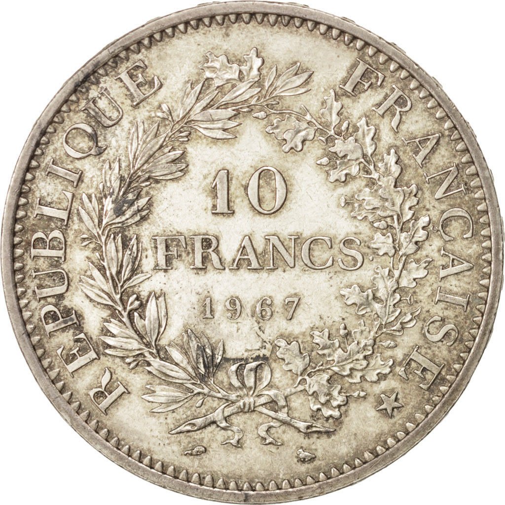 #19894 Monnaie, France, Hercule, 10 Francs, 1967, Paris, SUP, Argent ... #19894 Monnaie, France, Hercule, 10 Francs, 1967, Paris, SUP, Argent ...