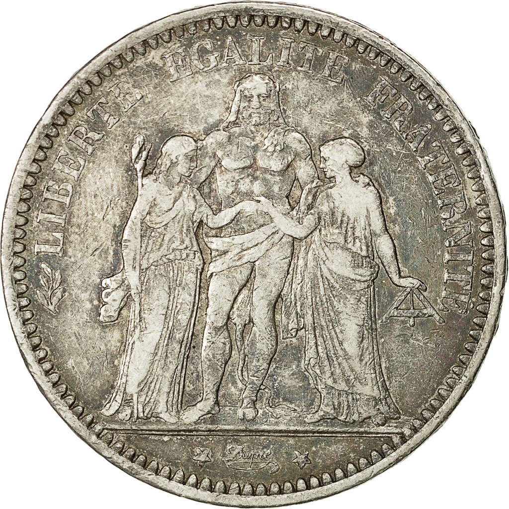 #454632 Monnaie, France, Hercule, 5 Francs, 1873, Paris, TB+, Arg,KM ... #454632 Monnaie, France, Hercule, 5 Francs, 1873, Paris, TB+, Arg,KM ...