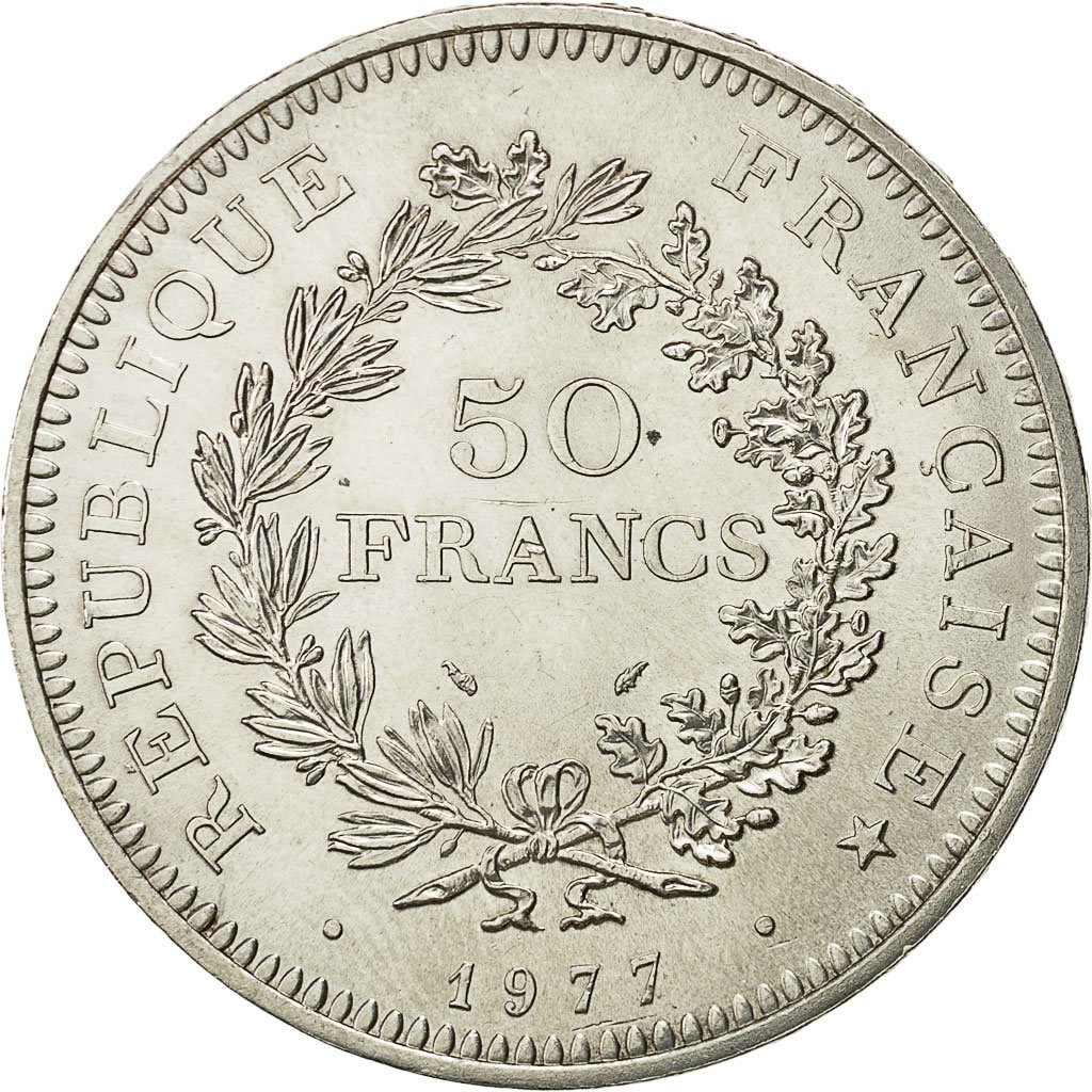 #491333 Monnaie, France, Hercule, 50 Francs, 1977, Paris, SUP+, Argent ... #491333 Monnaie, France, Hercule, 50 Francs, 1977, Paris, SUP+, Argent ...