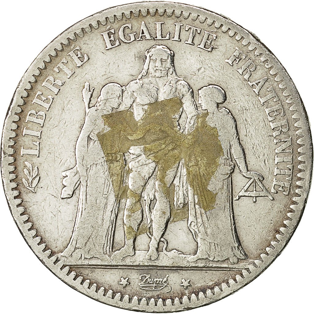#492445 Monnaie, France, Hercule, 5 Francs, 1849, Strasbourg, TB ... #492445 Monnaie, France, Hercule, 5 Francs, 1849, Strasbourg, TB ...