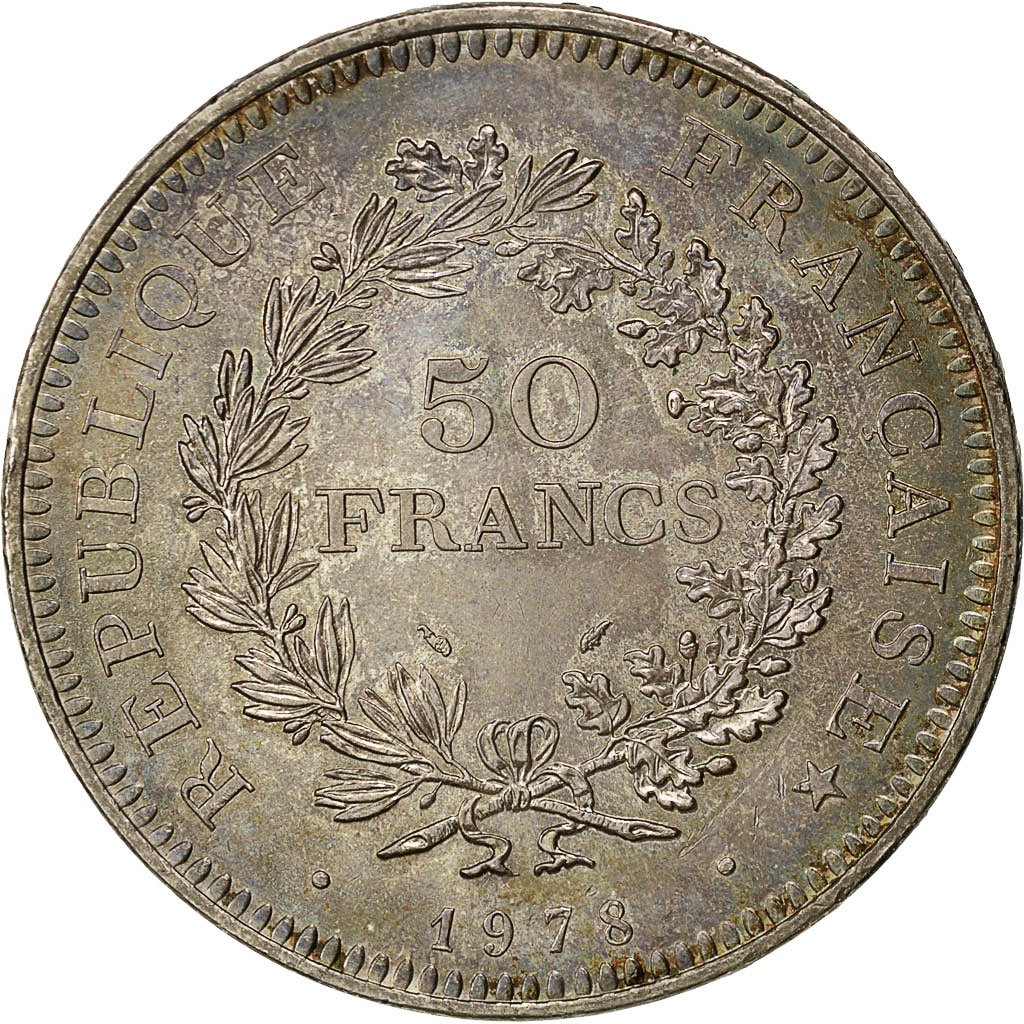 #492638 Monnaie, France, Hercule, 50 Francs, 1978, Paris, SPL, Argent ... #492638 Monnaie, France, Hercule, 50 Francs, 1978, Paris, SPL, Argent ...