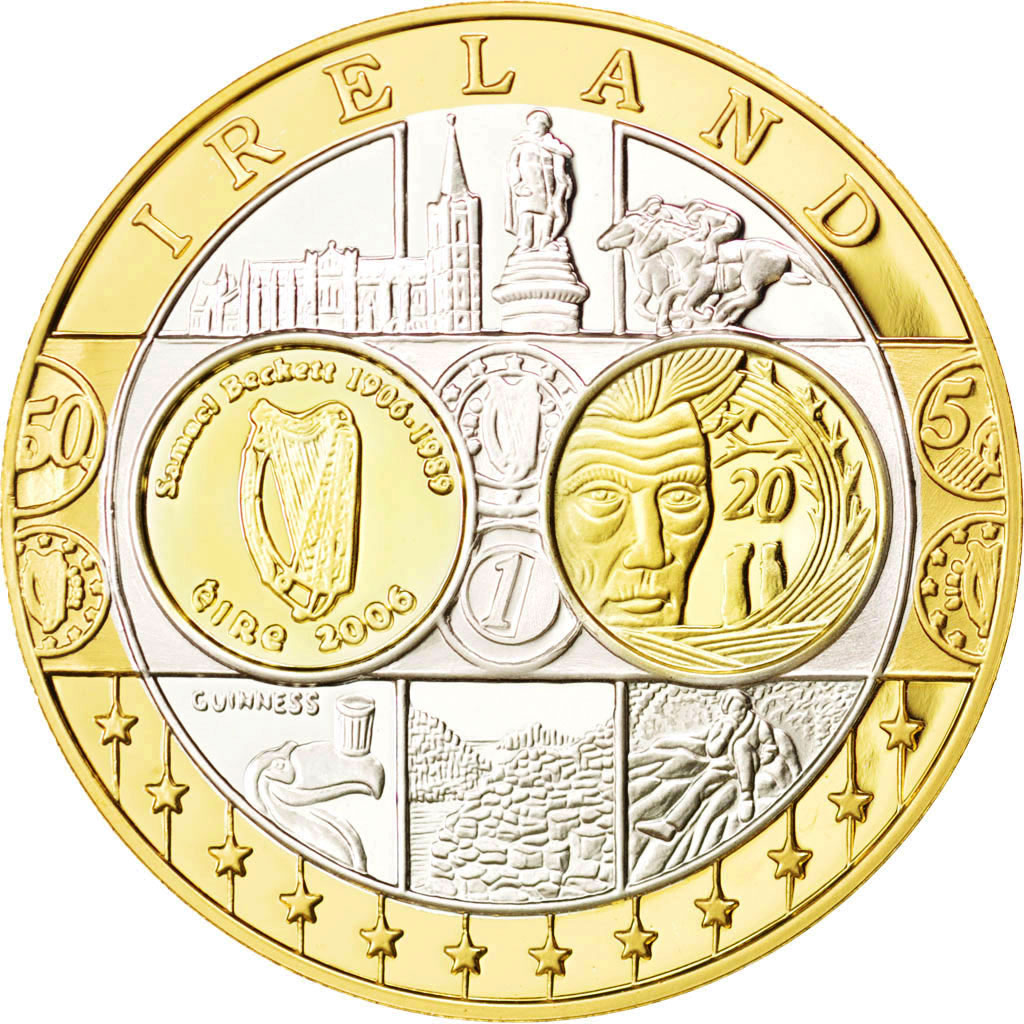 #69258 Les premières frappes en hommage à l'Euro, Irlande, Médaille ... #69258 Les premières frappes en hommage à l'Euro, Irlande, Médaille ...