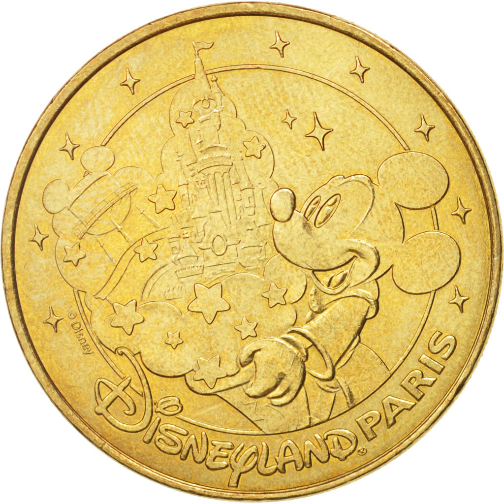 #94889 France, Tourist Token, 77/ Disneyland - Mickey Sorcier, 2010 ... #94889 France, Tourist Token, 77/ Disneyland - Mickey Sorcier, 2010 ...