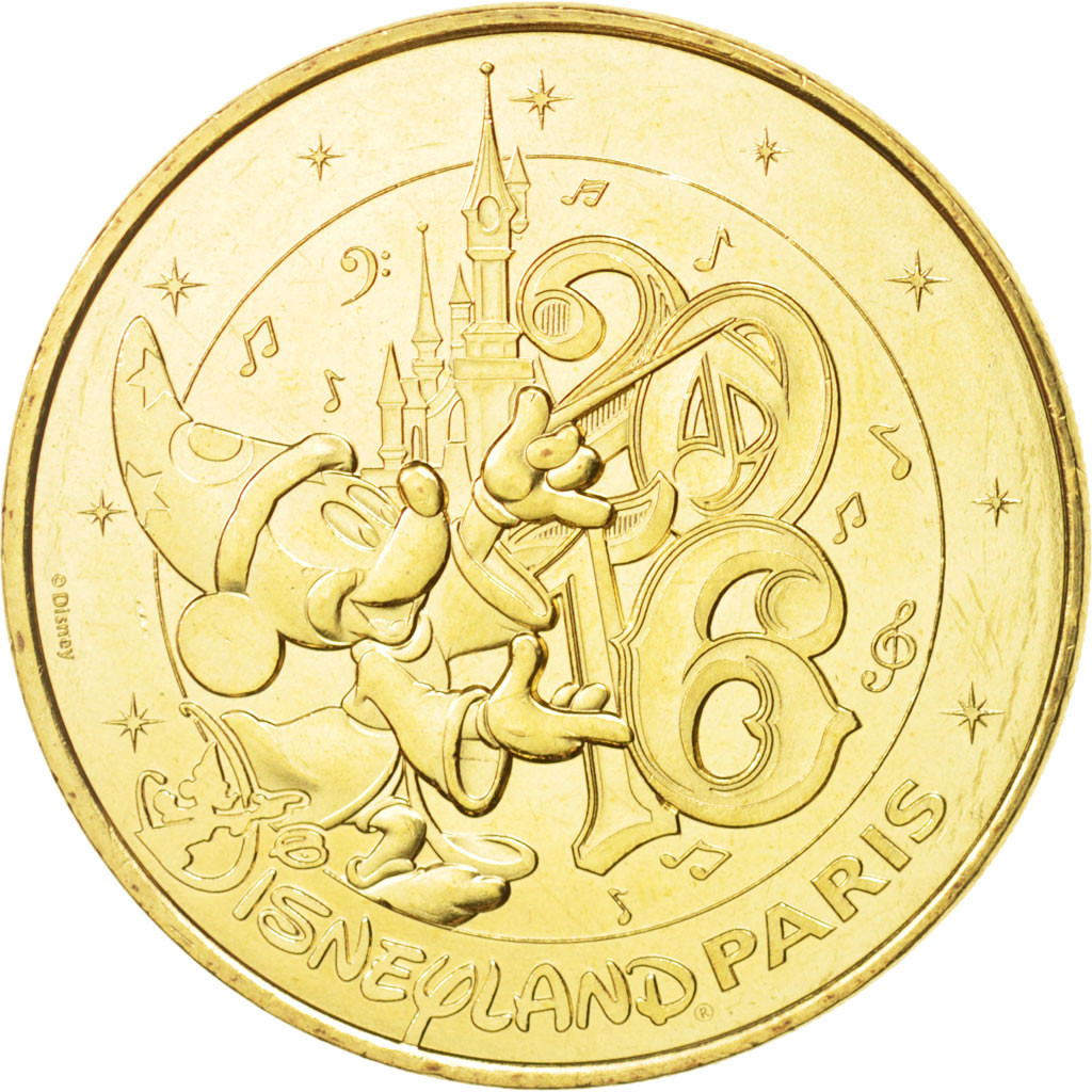 #95027 France, Tourist Token, 77/ Disneyland Paris, 2016, Monnaie de ... #95027 France, Tourist Token, 77/ Disneyland Paris, 2016, Monnaie de ...